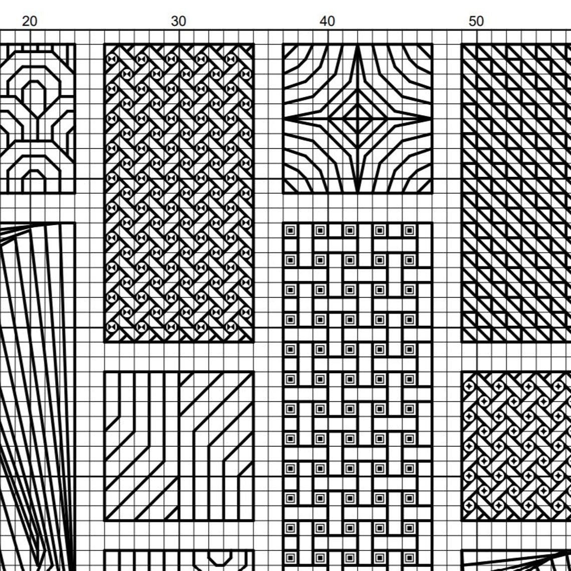 Rainbow Blackwork Embroidery PDF Pattern - Etsy