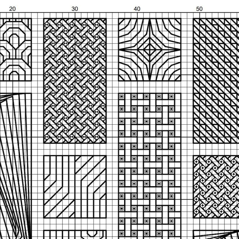 Rainbow Blackwork Embroidery PDF Pattern - Etsy