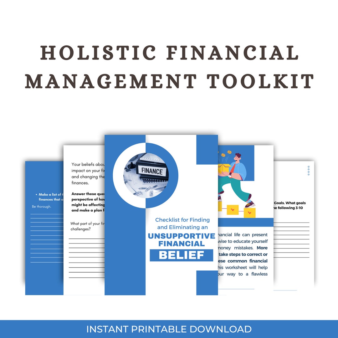 Holistic Financial Management Toolkit Blue | Financial Mastery Bundle ...