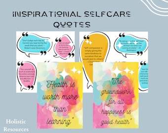 Inspirational Wellness Quotes | Digital Planner Stickers Wellness | Pre ...