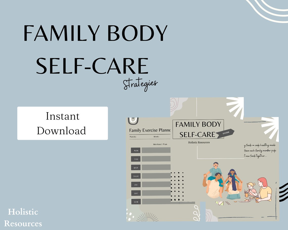 Family Body Self Care Planner | Digital Planner |self Care Journal ...