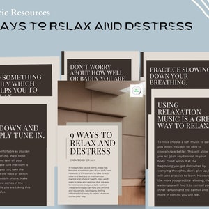 9 Ways to Relax and Destress | Digital Guide | Digital Planner ...