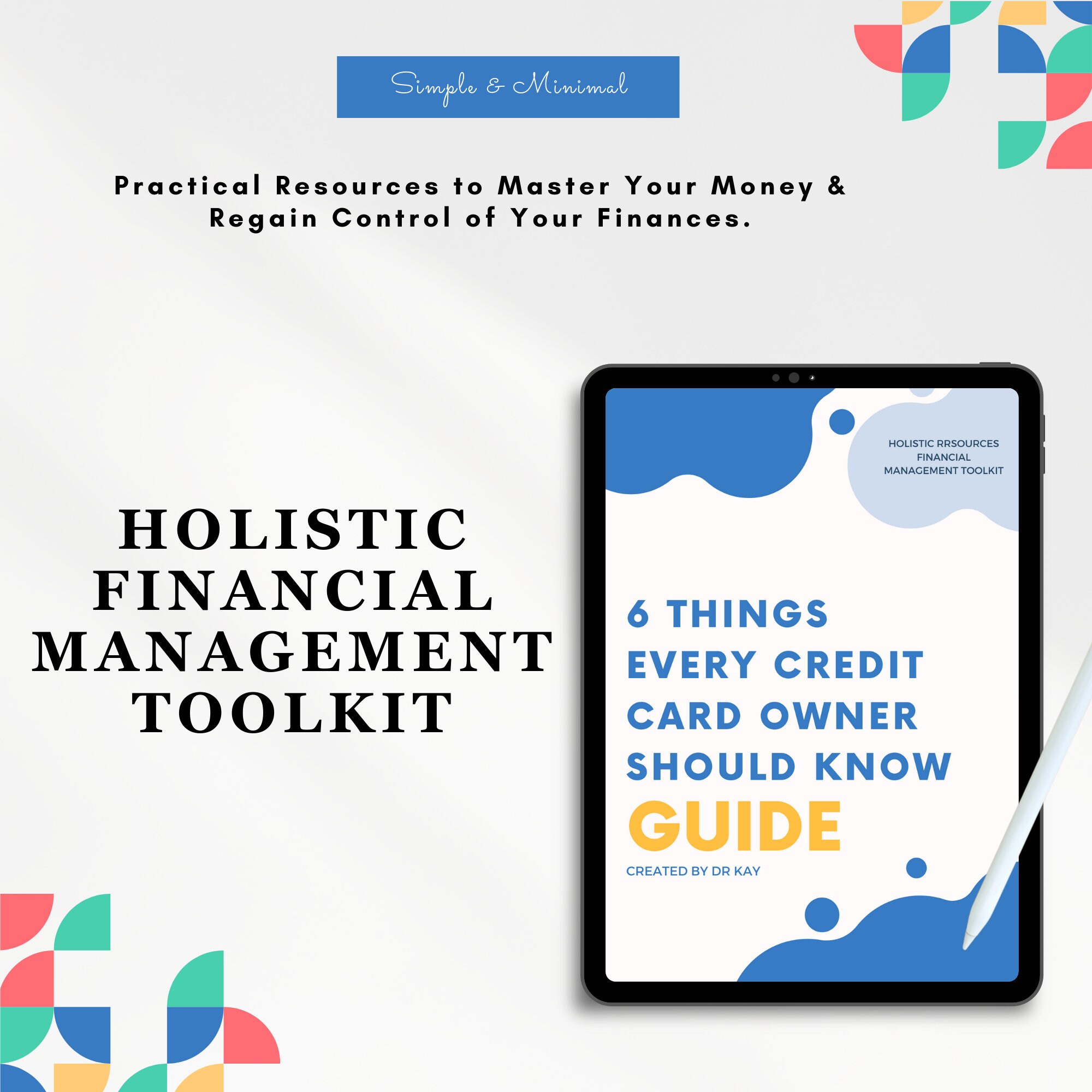 Holistic Financial Management Toolkit Blue | Financial Mastery Bundle ...
