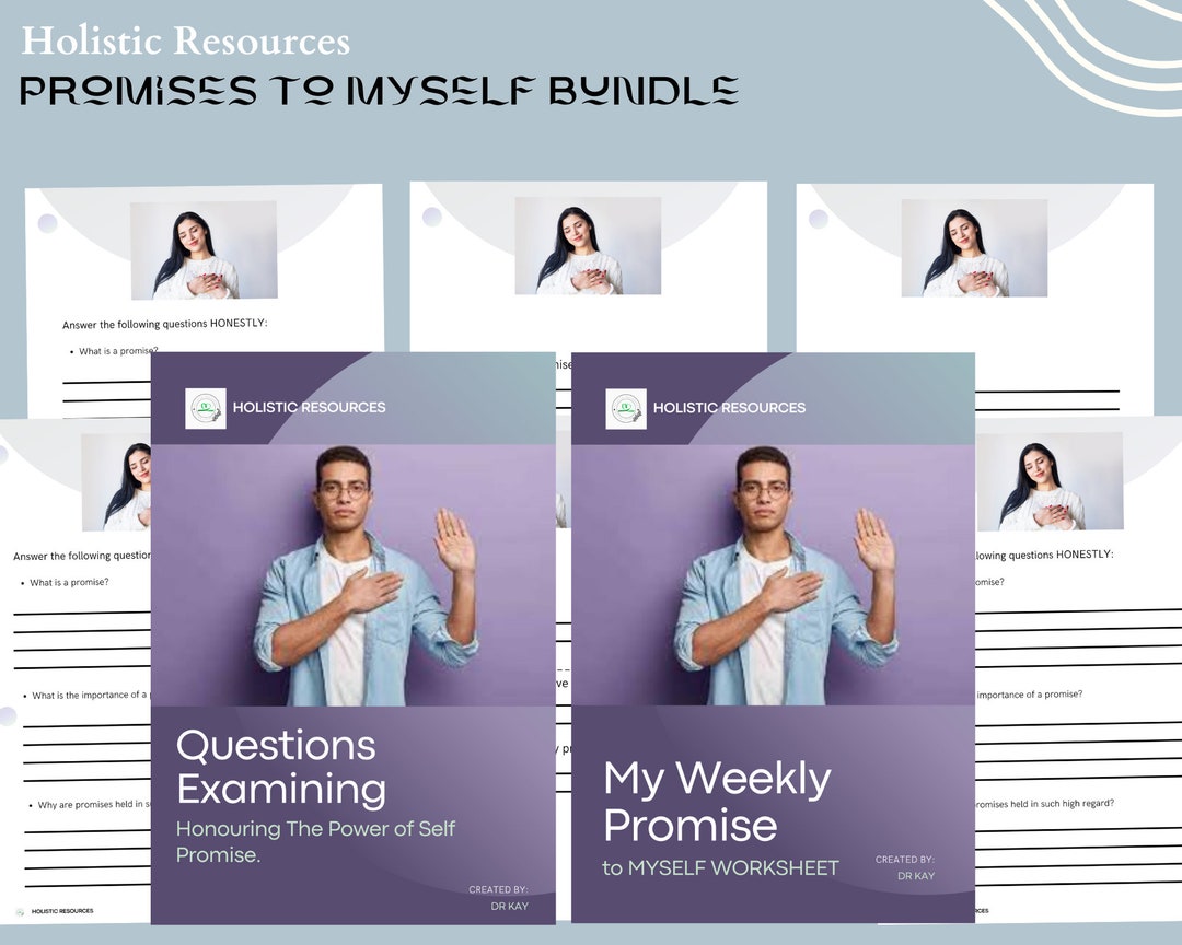 Promises to Myself Bundle | Digital Guide | Digital Planner | Selfcare ...