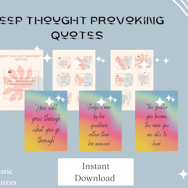 Deep Thoughts - Etsy