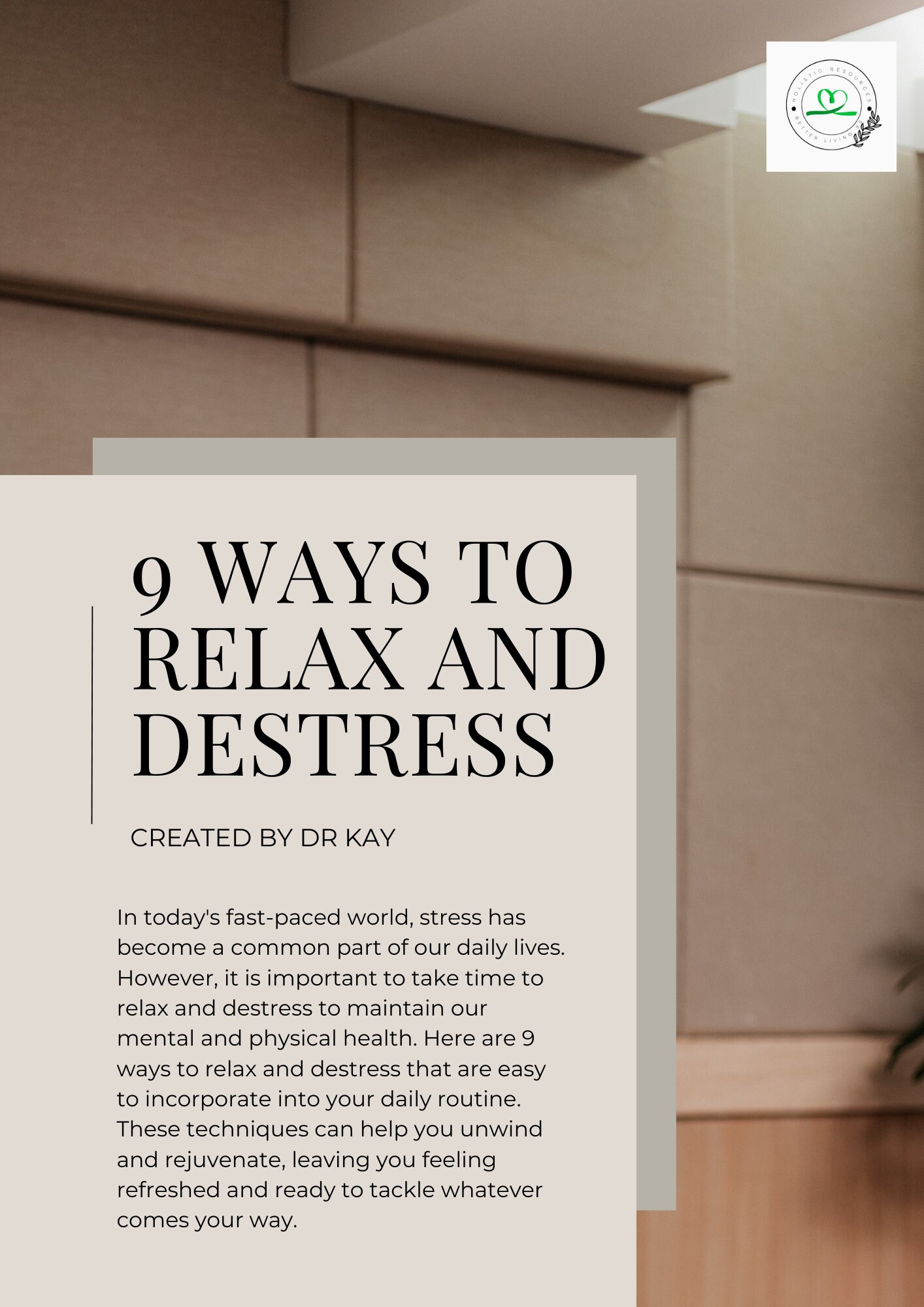 9 Ways to Relax and Destress | Digital Guide | Digital Planner ...