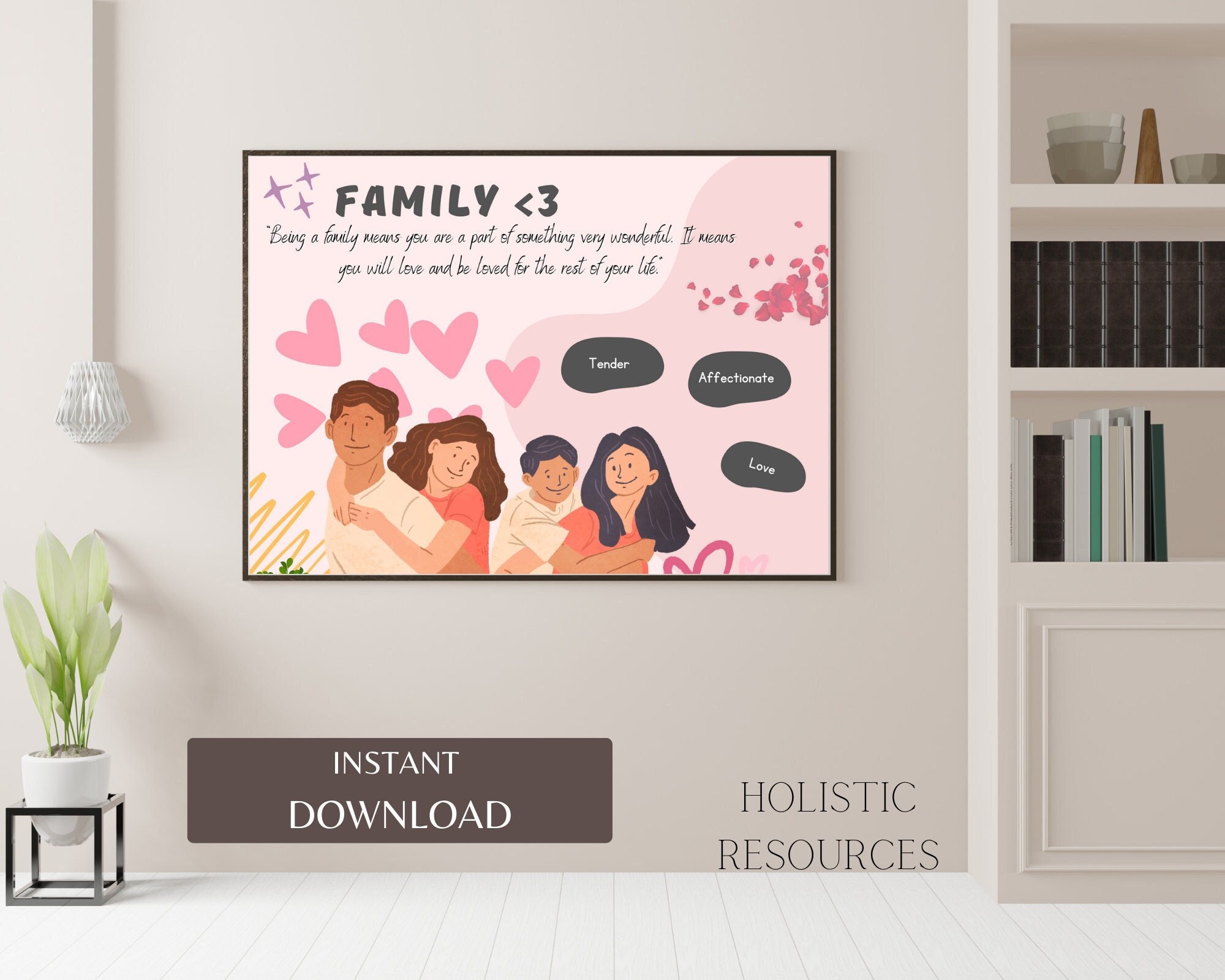 Family Self Care Poster | Digital Poster | Anxiety Relief, Depression ...