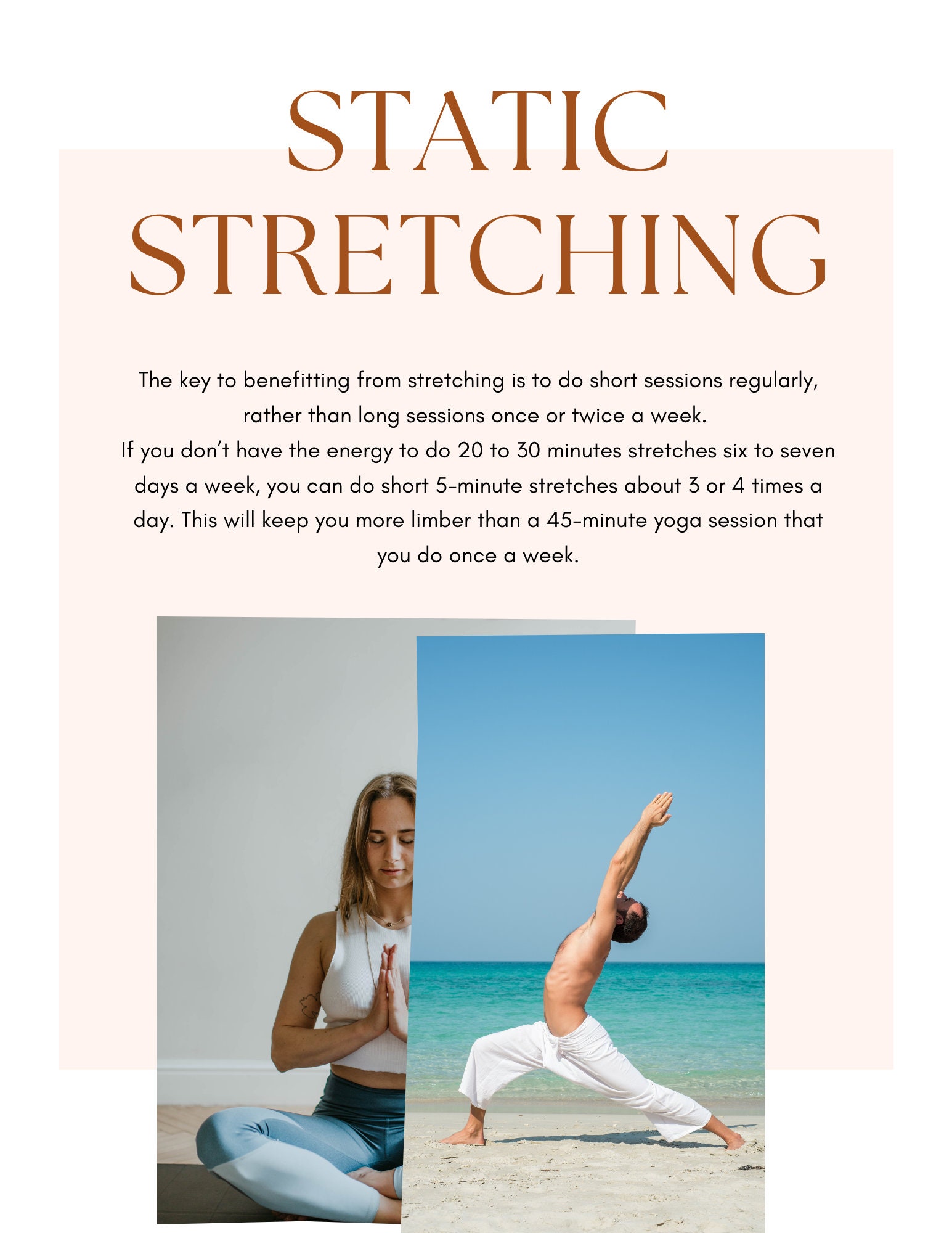 Static Stretching | Yoga | Health | Exercise | Excercise Planner ...