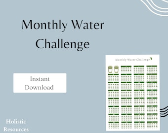 Weekly Water Challenge Sheet Printable | Hydration Tracker | Self Care ...