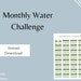 Weekly Water Challenge Sheet Printable Hydration Tracker Self Care ...