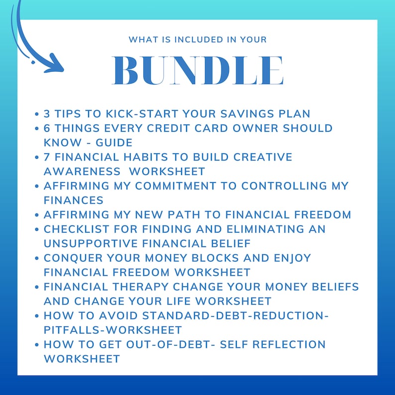 Holistic Financial Management Toolkit Blue | Financial Mastery Bundle ...
