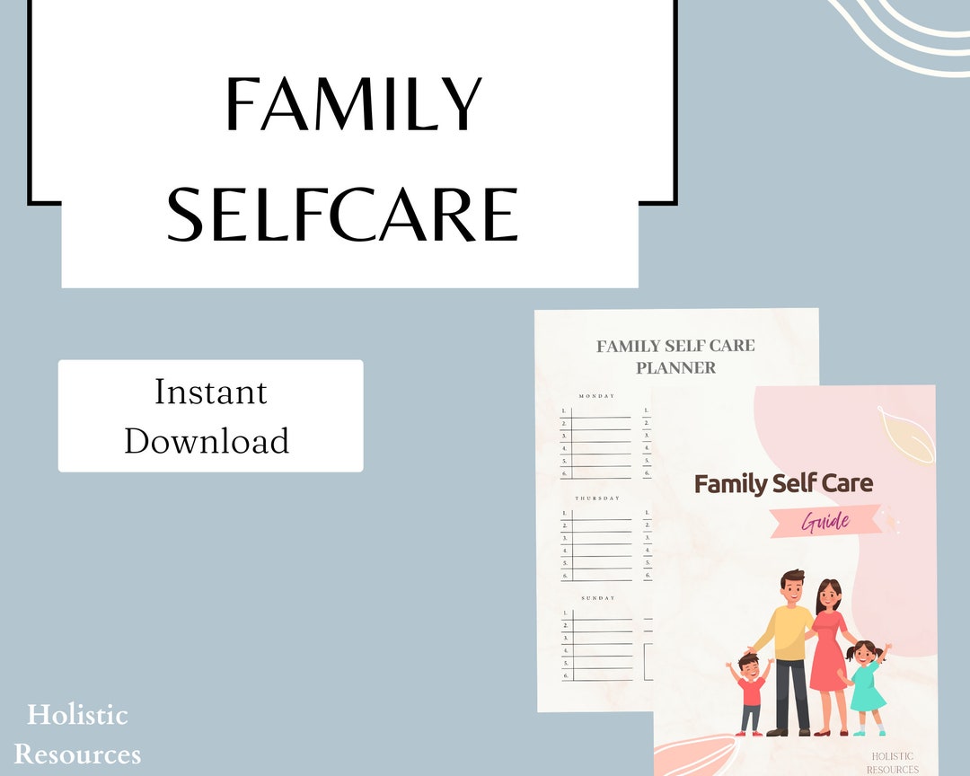 Family Self Care Planner | Digital Planner |self Care Journal | Family ...