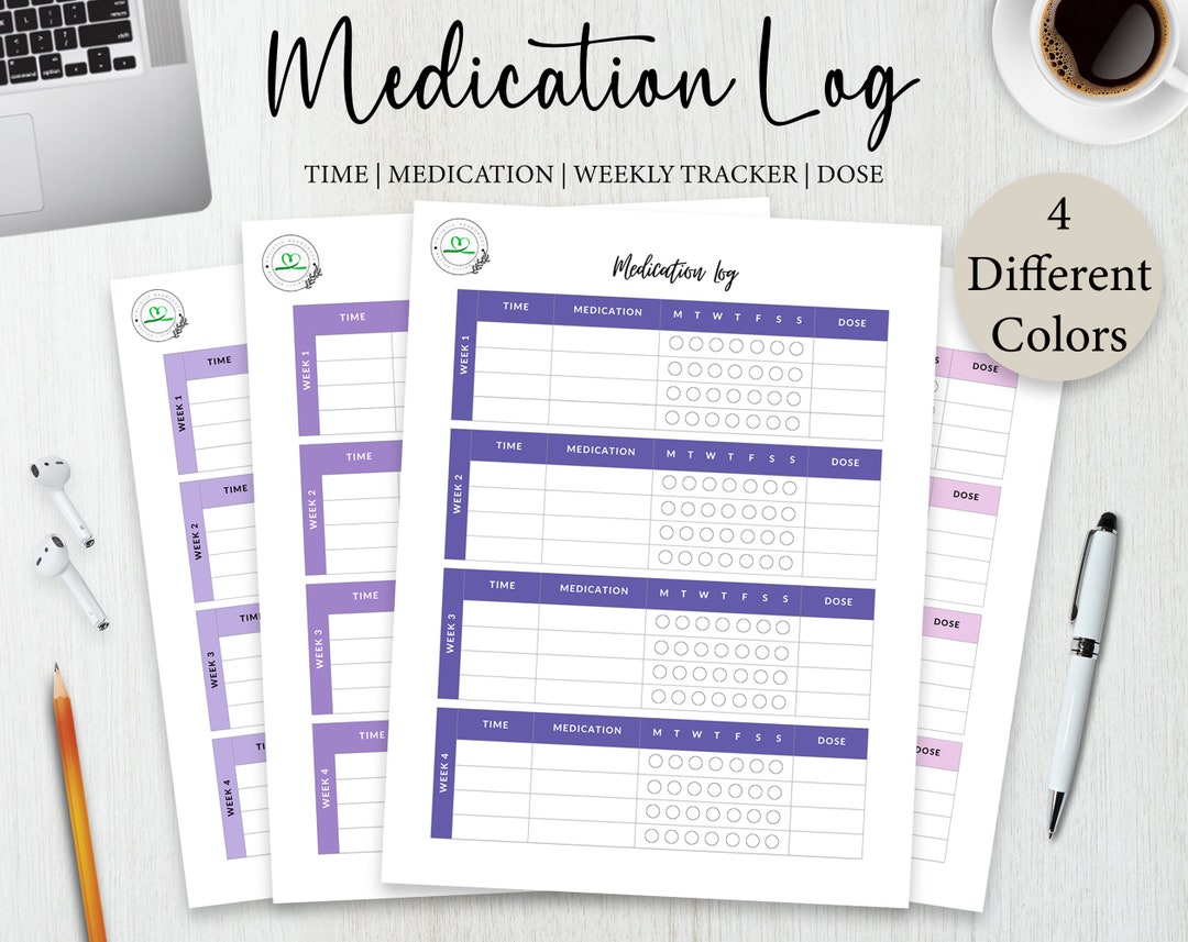 Medication Log | Drug Tracker | Health | Medications | Prescriptions ...