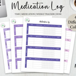 Medication Log | Drug Tracker | Health | Medications | Prescriptions ...
