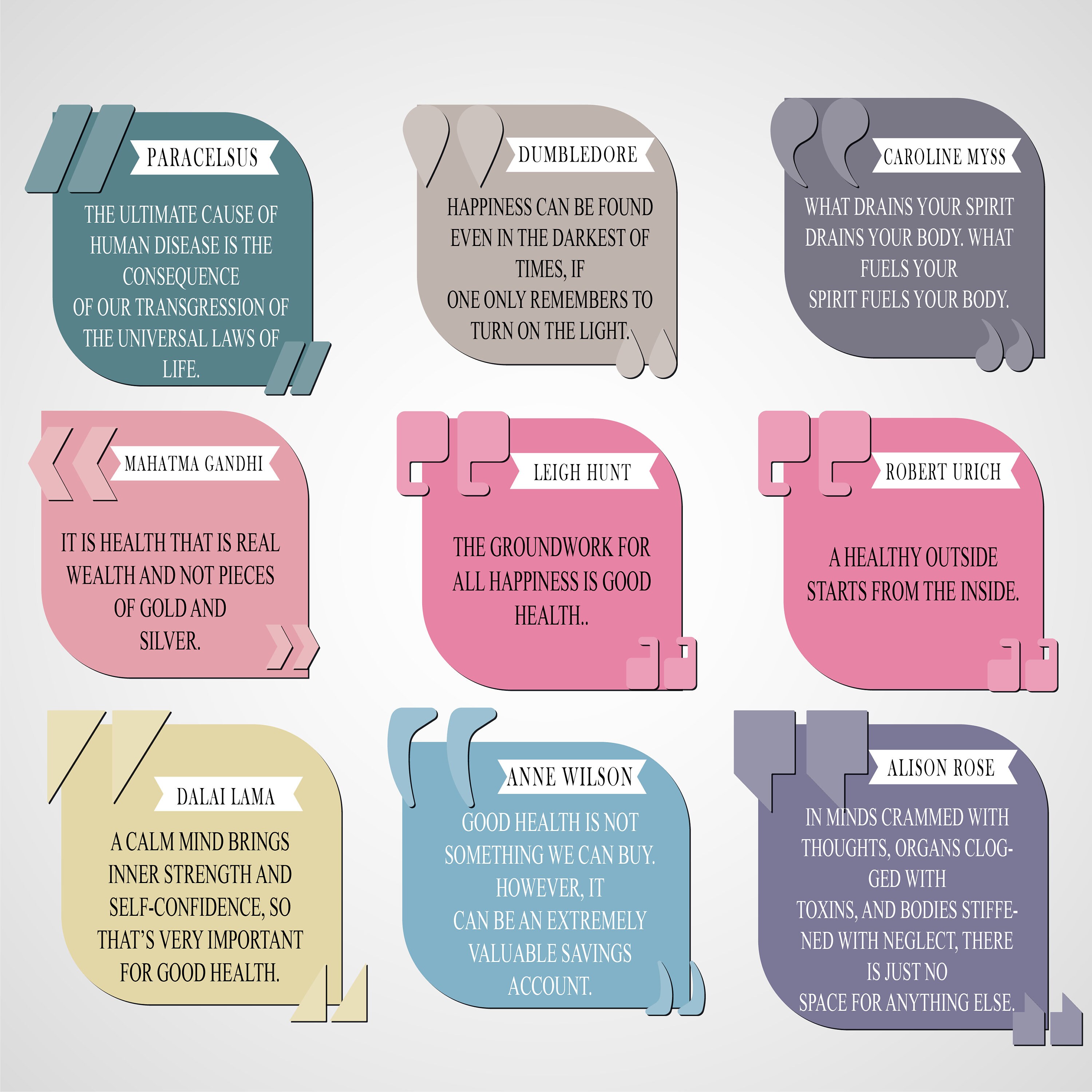 Inspirational Wellness Quotes | Digital Planner Stickers Wellness | Pre ...