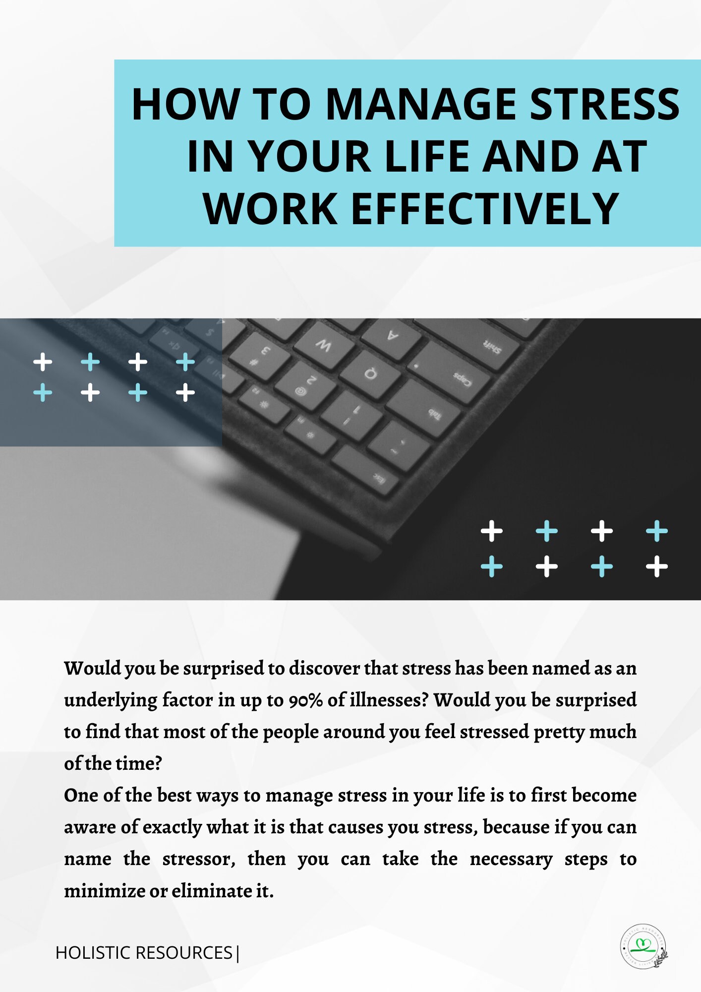 Stress Management Guide Printable Chart Digital Planner Selfcare Guide ...