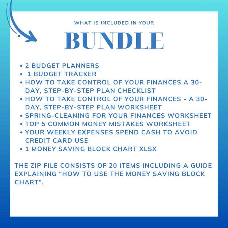 Holistic Financial Management Toolkit Blue | Financial Mastery Bundle ...