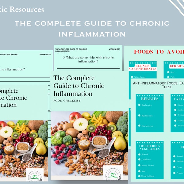 Inflammation Food Chart - Etsy