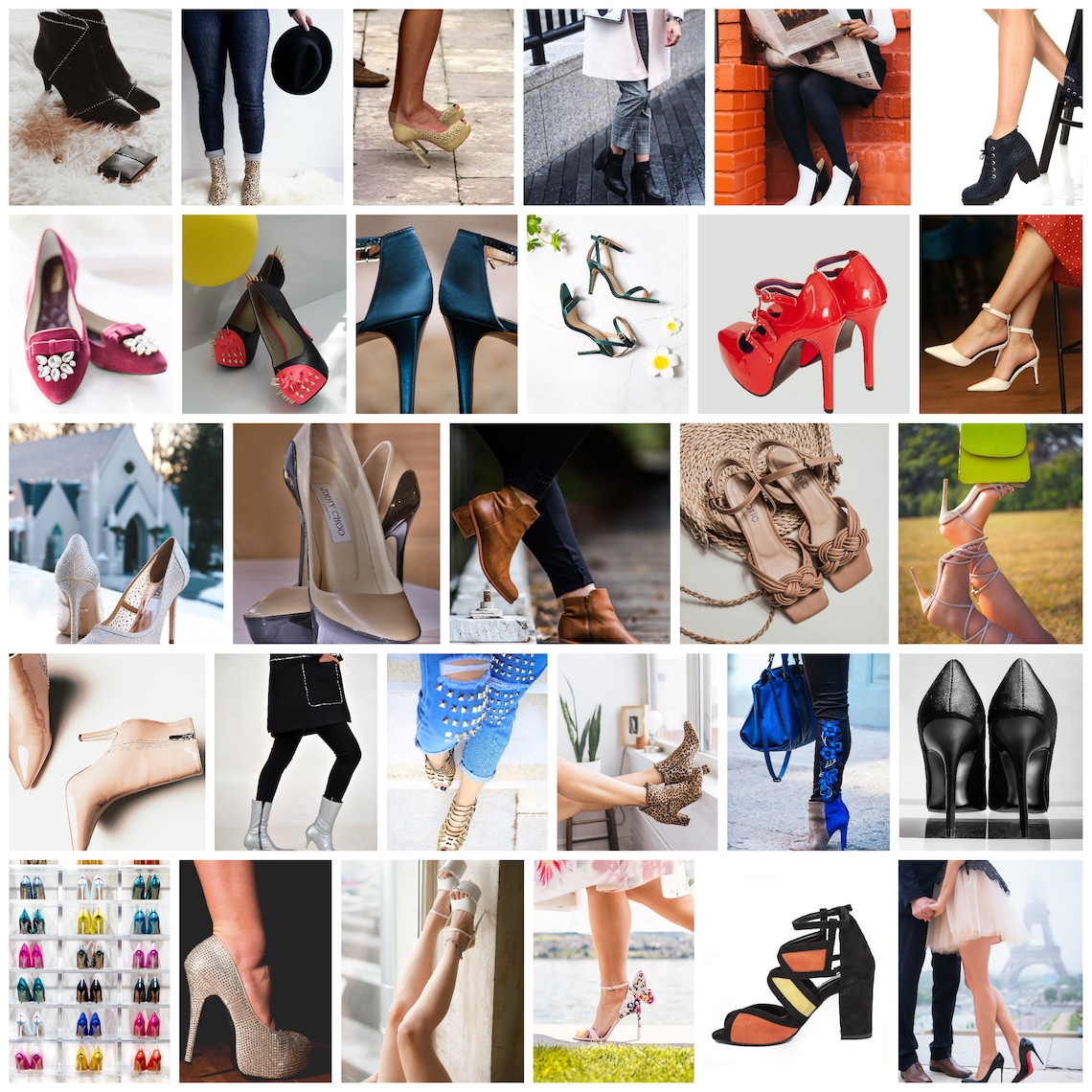 Shoes Photo Collage Digital Download 60 Photos shoe Dazzle - Etsy