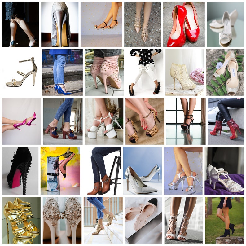 Shoes Photo Collage Digital Download 60 Photos shoe Dazzle - Etsy
