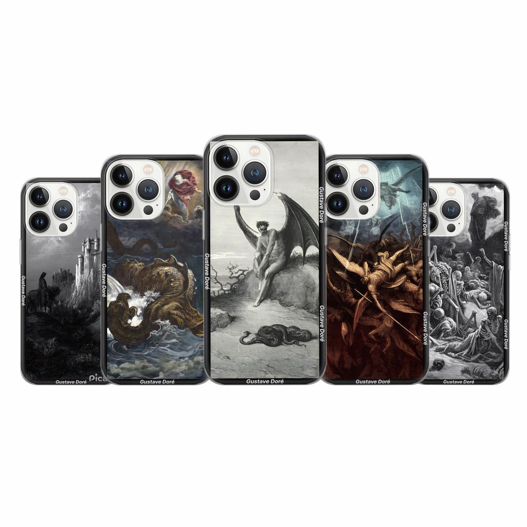 Gustave Dore Illustration Phone Case: Romanticism Art TPU Gel Cover for ...