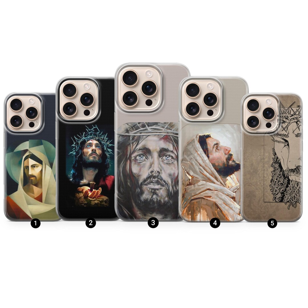 Jesus Christ Art Phone Case: Christian Cover for Iphone, Samsung, Pixel ...