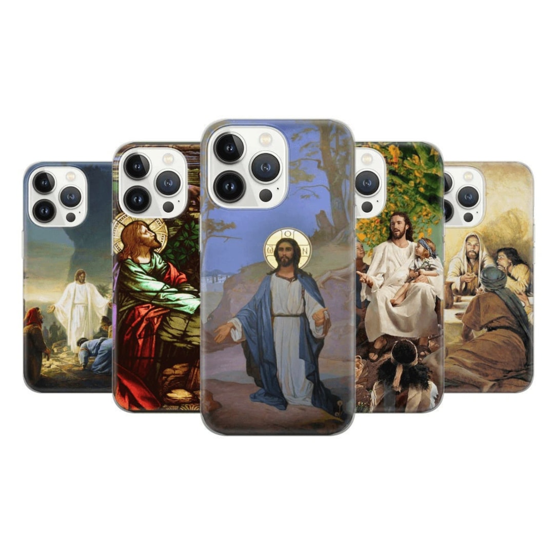 Bible Art Jesus Christ Phone Case Christianity Cover for iPhone 16 15 ...