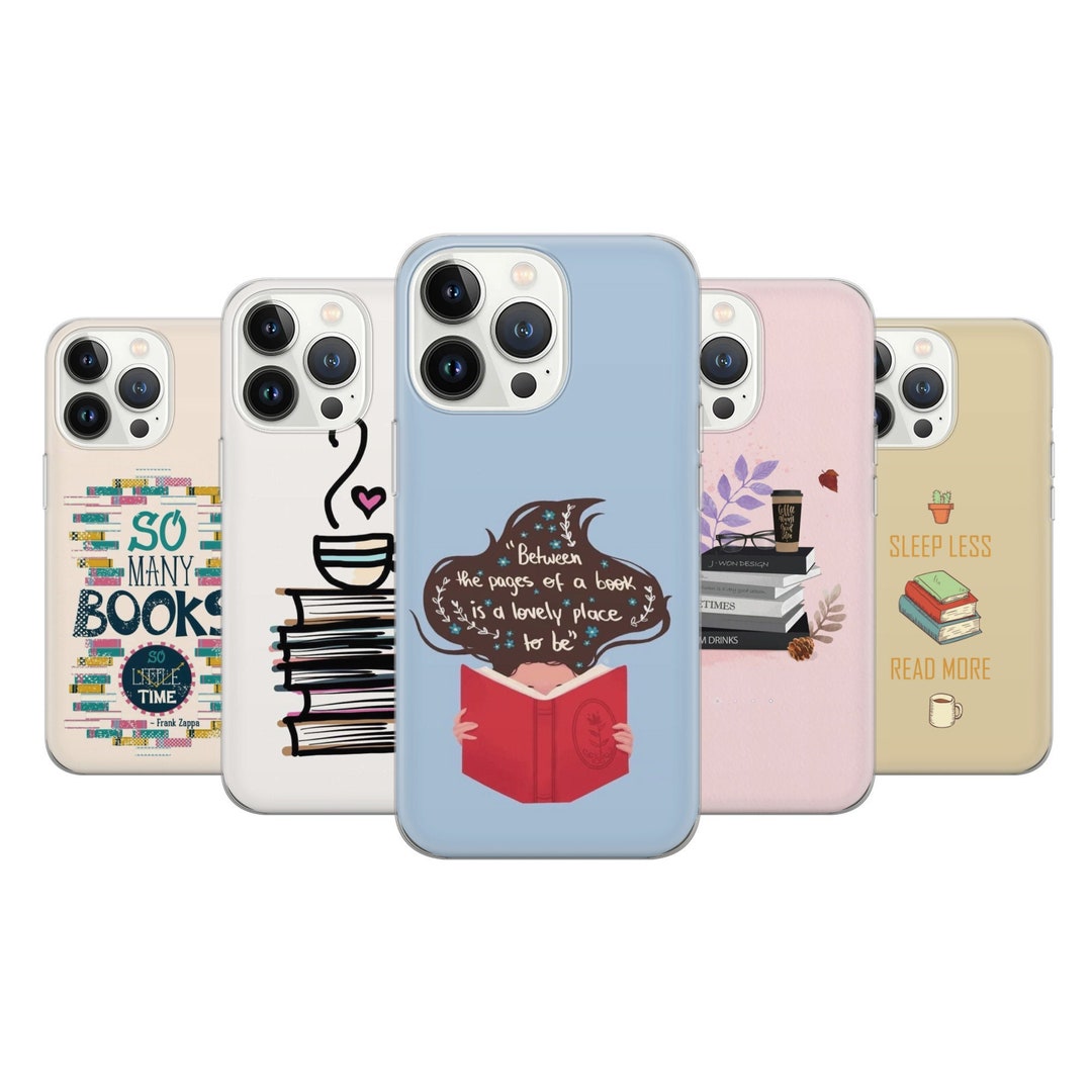 Literature Books Phone Case Bookish Book Quote Cover for iPhone 16 15 ...