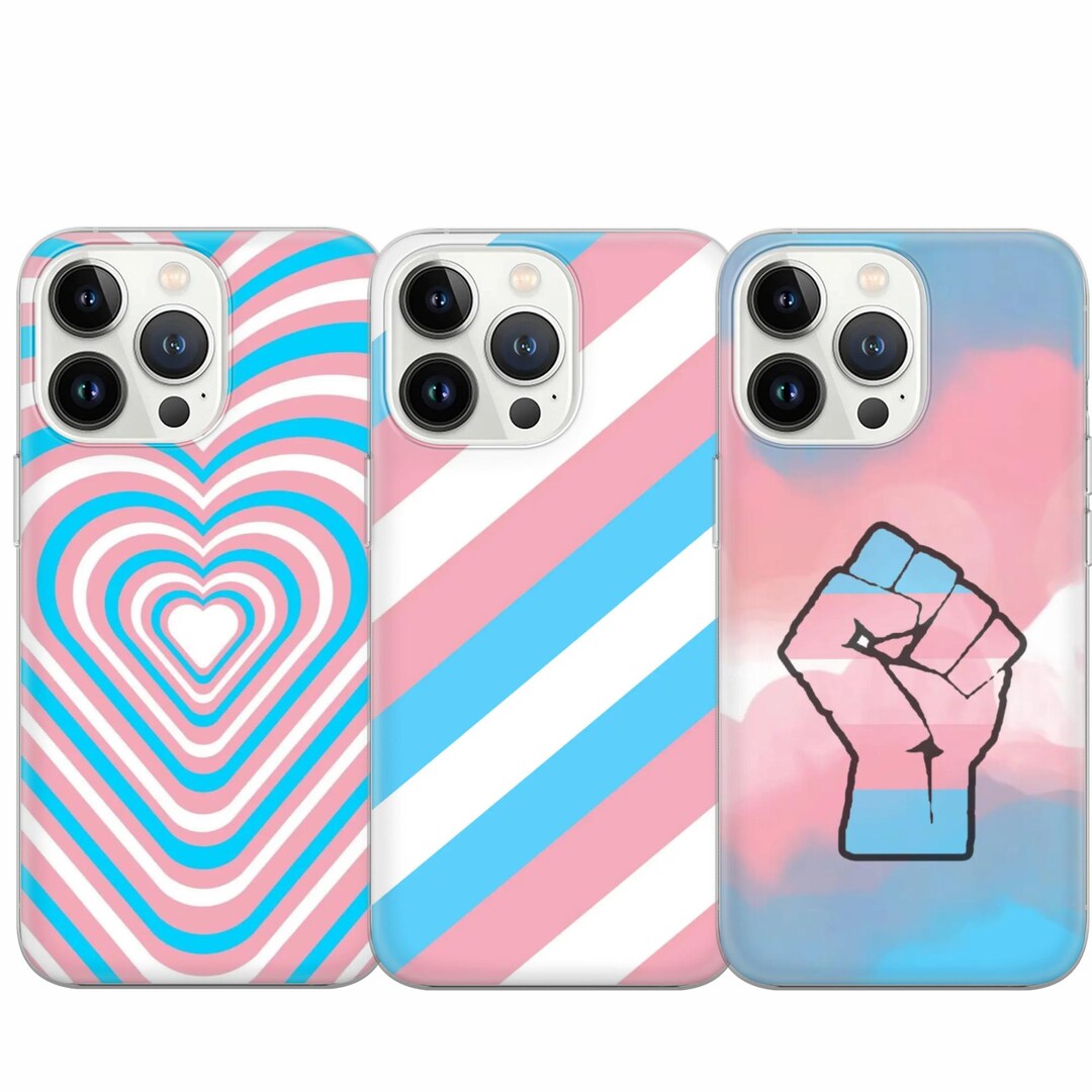 Transgender Flag Phone Case: LGBTQ+ Pride Cover for Iphone, Samsung ...