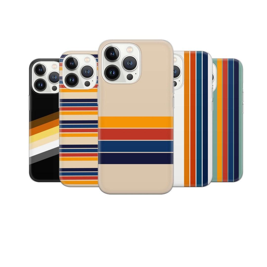 Vintage Stripes Phone Case Retro Stripes Cover for Pixel 9 8 7 6A ...