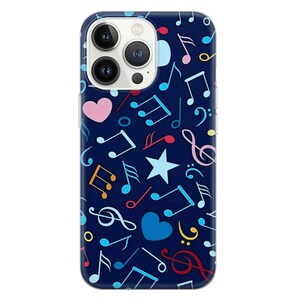 Music Notes Pattern Phone Case Musical Treble Clef Cover for iPhone 16 ...