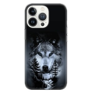 Howling Wolf Moon Phone Case: TPU Cover for Iphone, Samsung, Google ...
