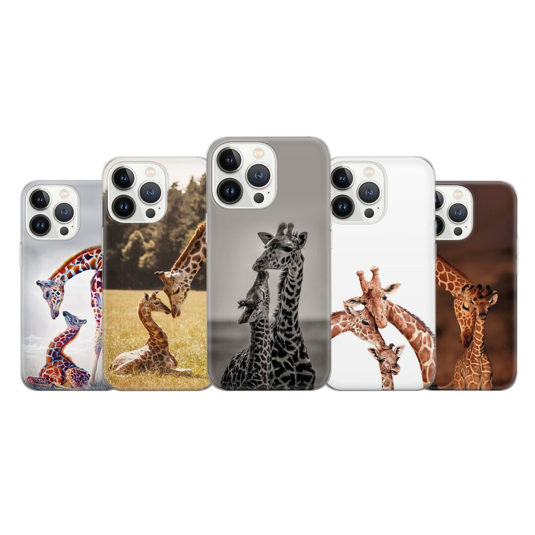 Baby Giraffe Phone Case Cute Giraffe Painting Cover for iPhone 14 13 12 ...