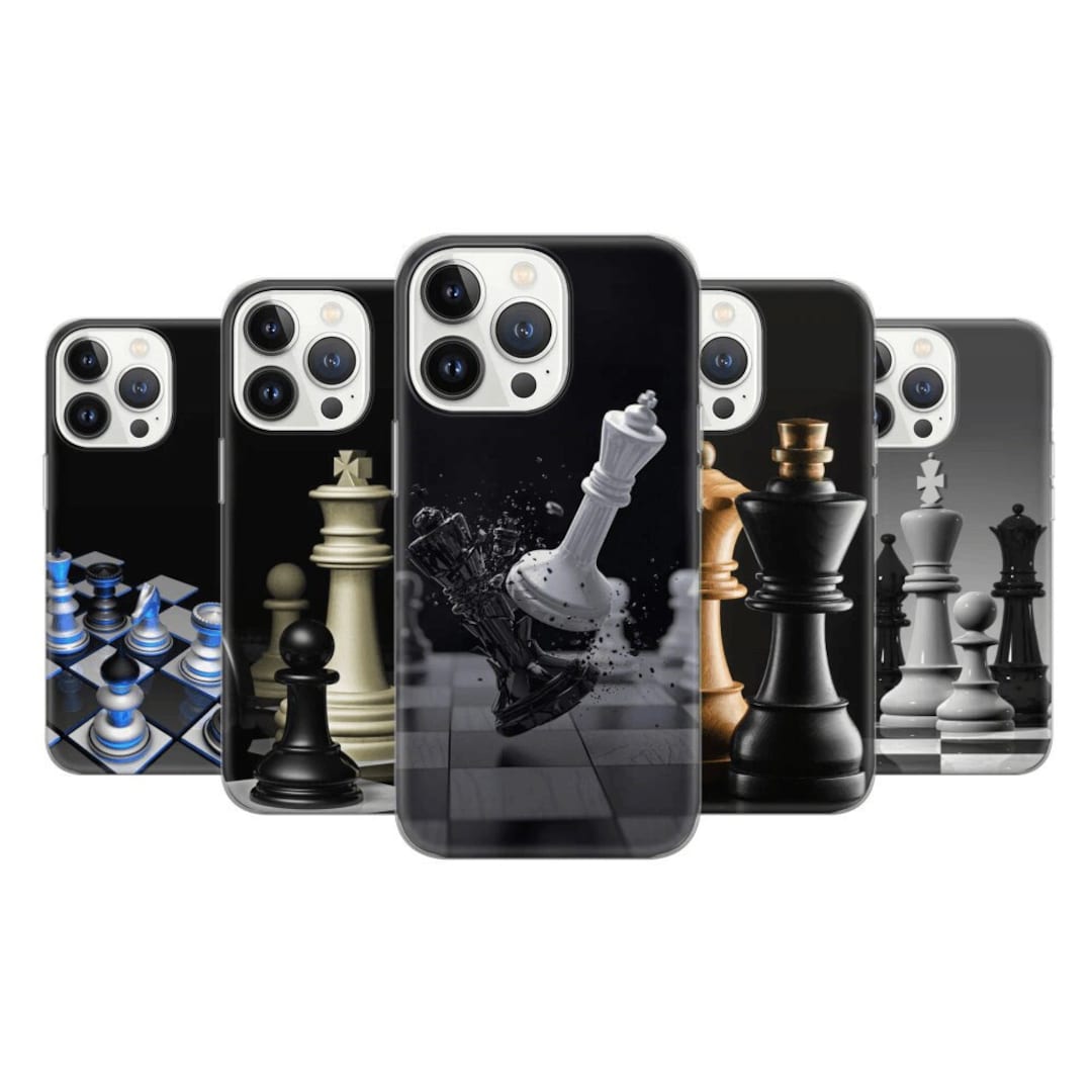 Chess Phone Case Chess Board Cover for iPhone 16 15 14 13 12 Pro 11 XR ...