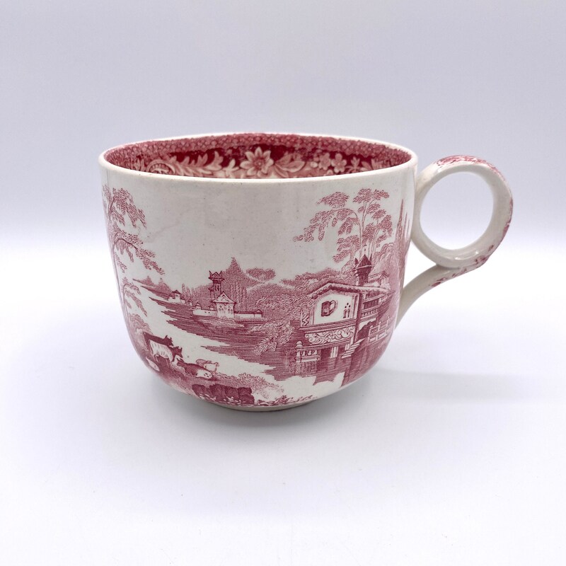 Red Transferware - Etsy