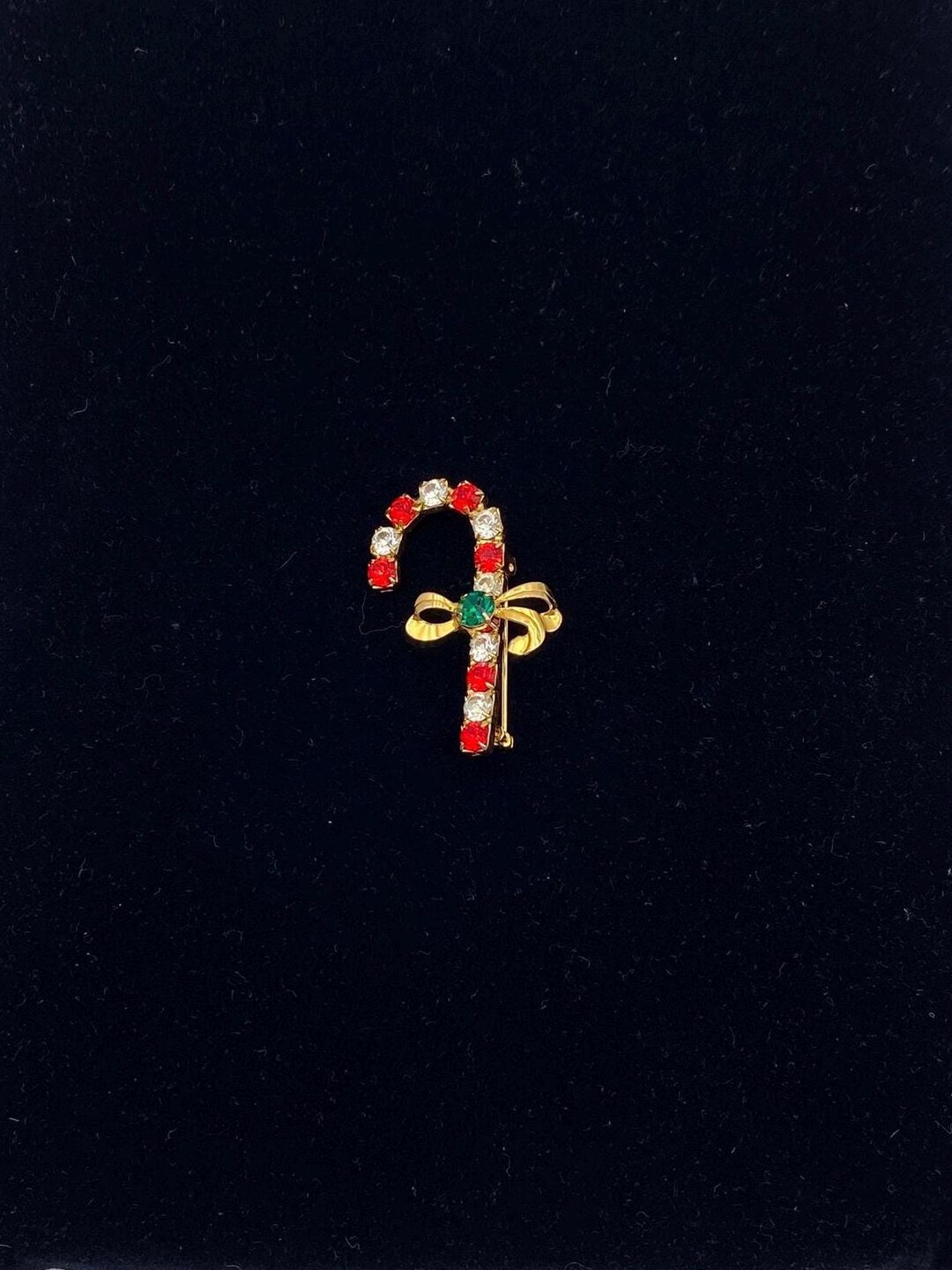 Jeweled Candy Cane Pin - Etsy