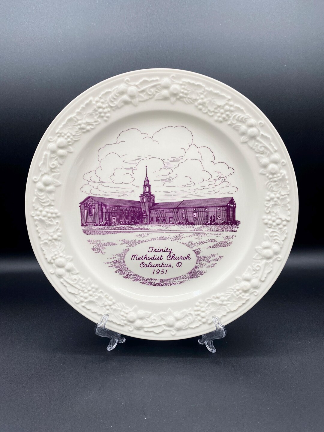 1951 Trinity Methodist Columbus Ohio Commemorative Plate - Etsy