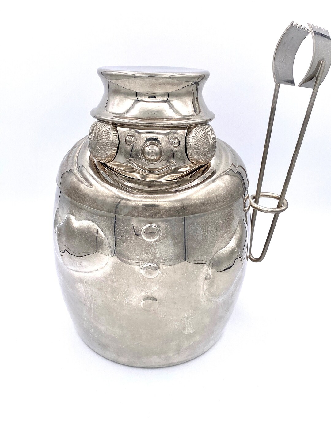 Vintage Towle Silver Plated Snowman Ice Bucket With Liner and Tongs - Etsy