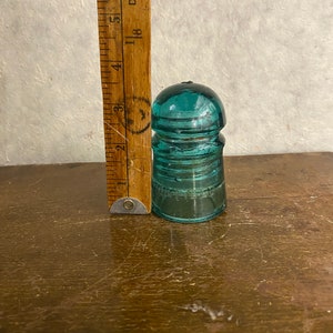 Beehive Glass Insulator Brookfield Green/aqua No. 8 Upcycle and Use for ...
