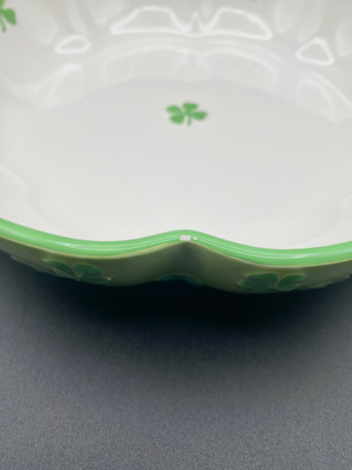 Kate Williams Design Shamrock Large Serving Bowl or Centerpiece Bowl - Etsy