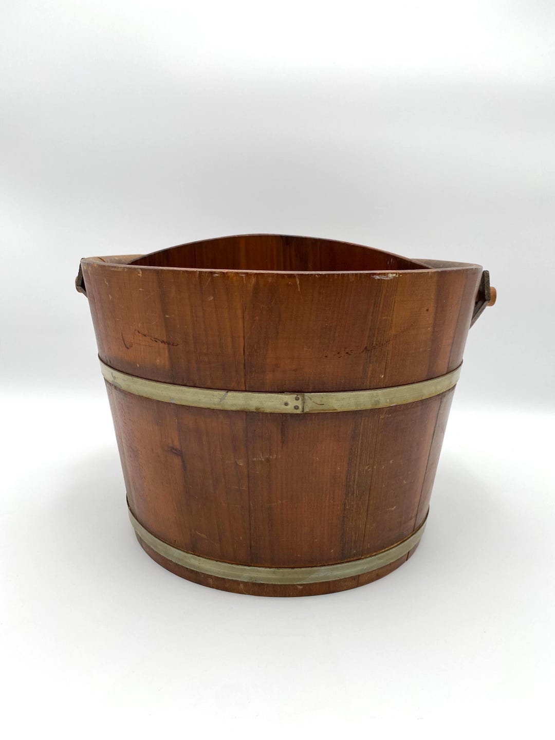 Primitive Wooden Divided Firkin: Cabin Lake House Decor - Etsy