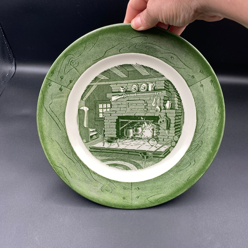 Green Transferware - Etsy