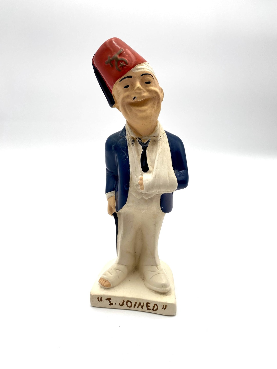 Vintage Mason Statue Chalkware Freemason or Shriner Figure - Etsy