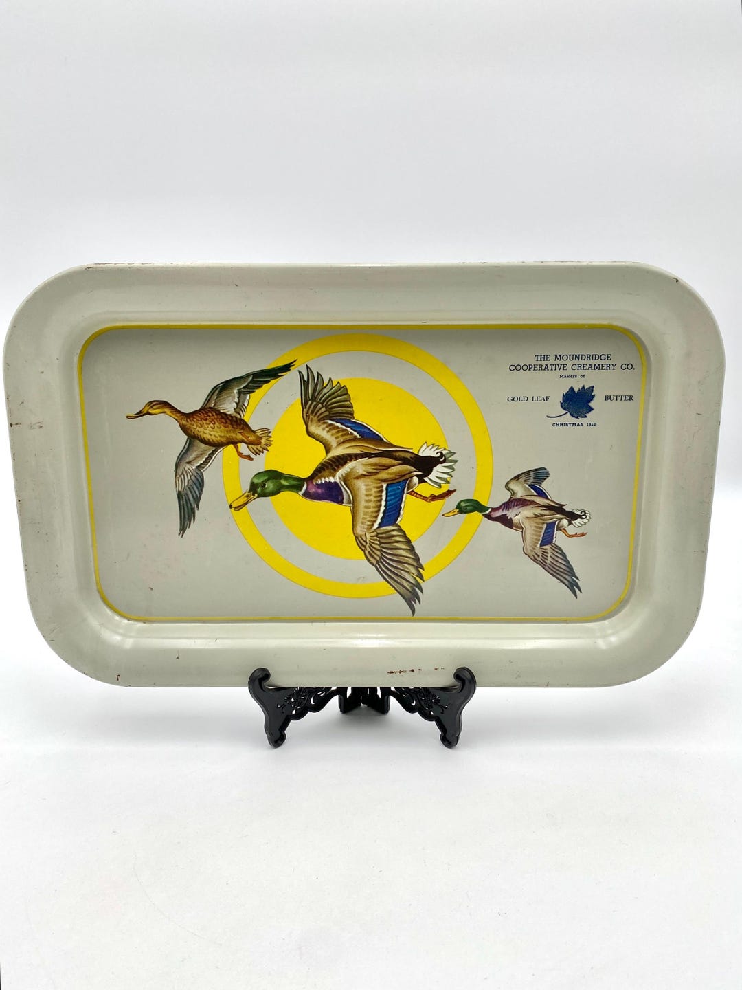 Flying Ducks Rectangular Metal Tray - Etsy