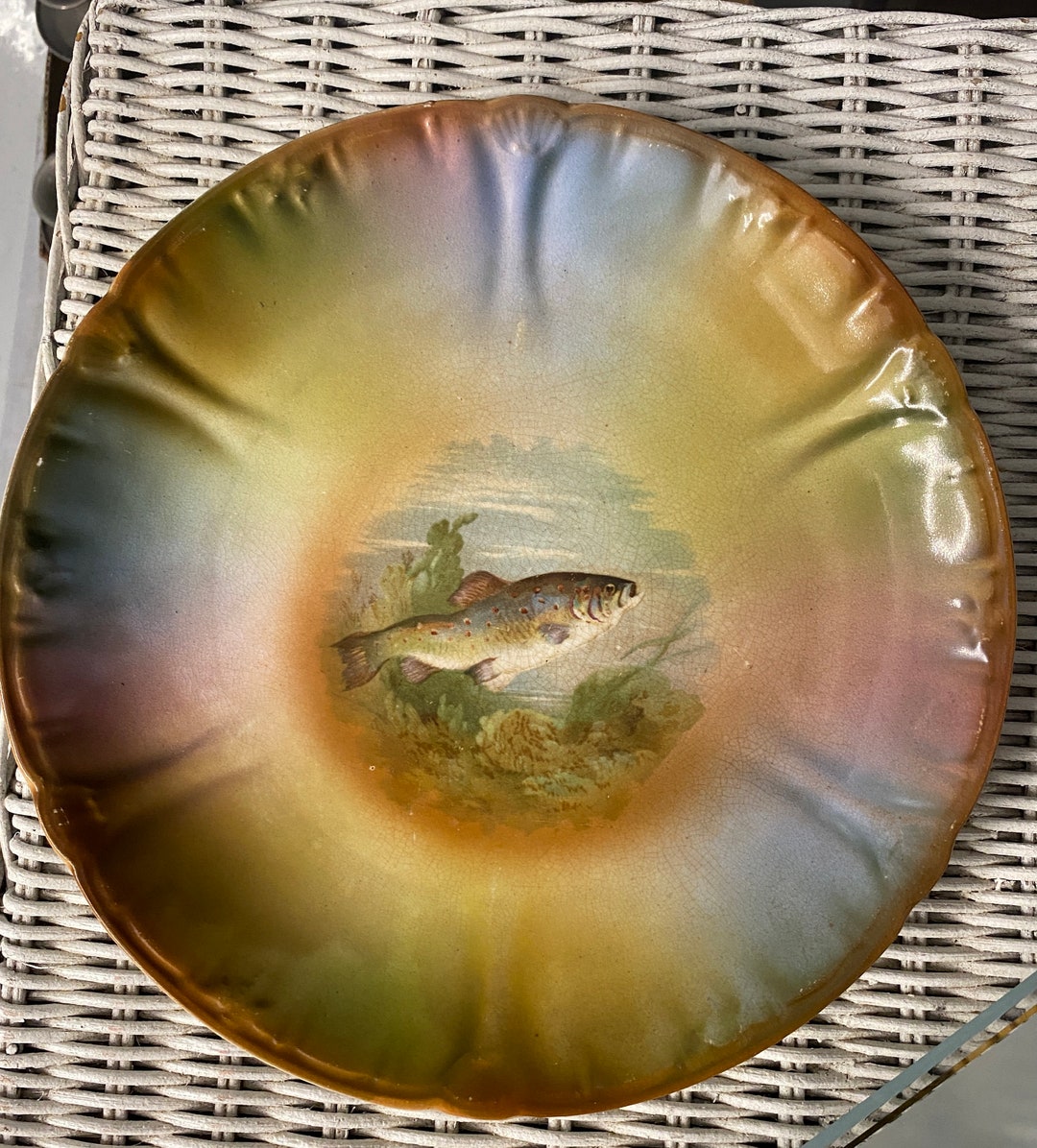 Antique Rainbow Color Trout Plate / Circa 1836-1931 /hunting and ...