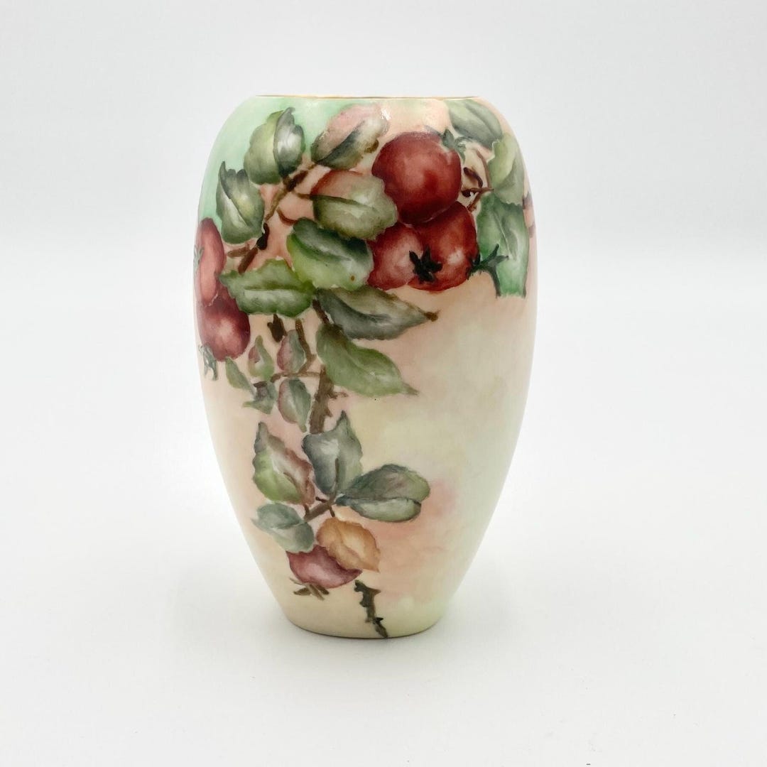 Antique Porcelain Rosenthal Selb Plossberg Bavarian Vase Hand-painted ...