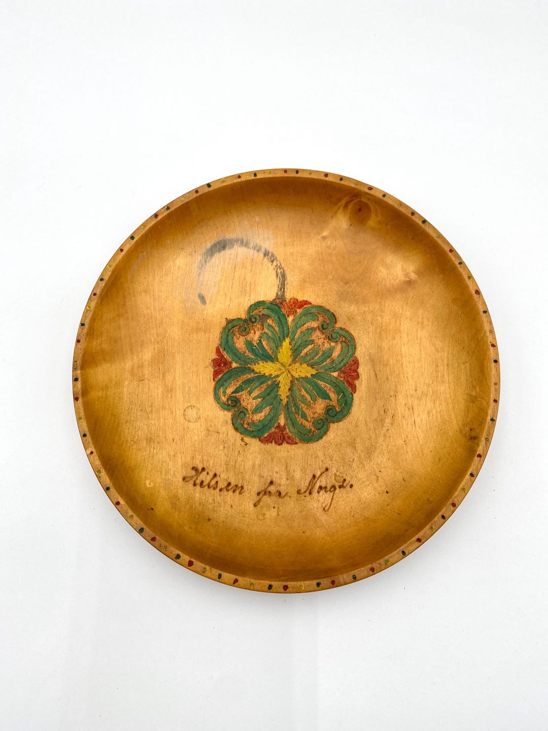 Norwegian Wooden Plate - Etsy