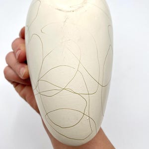 Vintage Pink and White Long Dish Console or Mantle Vase Shawnee Pottery ...