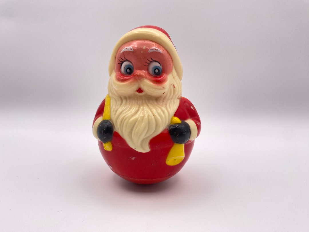 1960s Roly Poly Santa Christmas Decoration Toy - Etsy