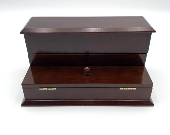 Vintage Bombay Company Stationery Box: Wooden Desk Organizer - Etsy
